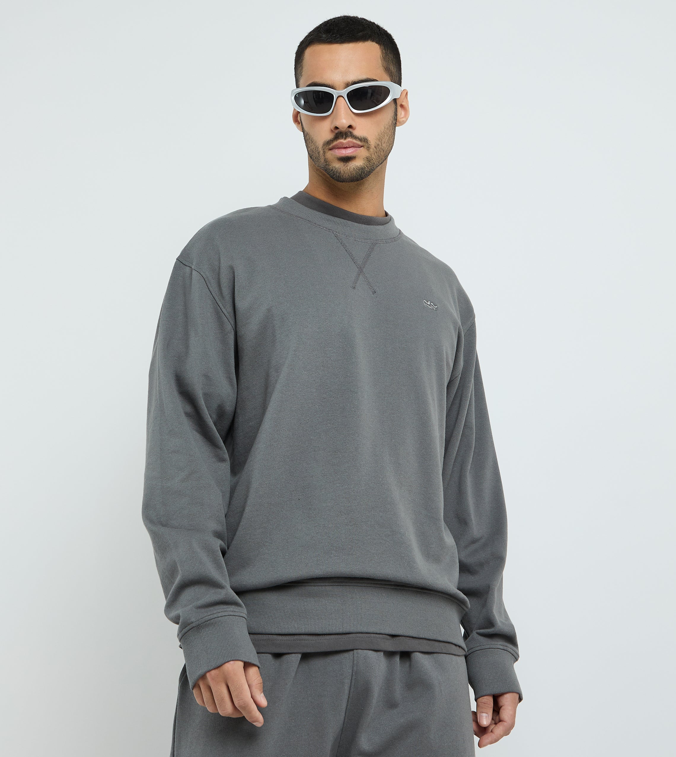 BUY MEN'S F5 CASUAL SWEATSHIRT - GREY - AW25F5HOD-222 – F5Global